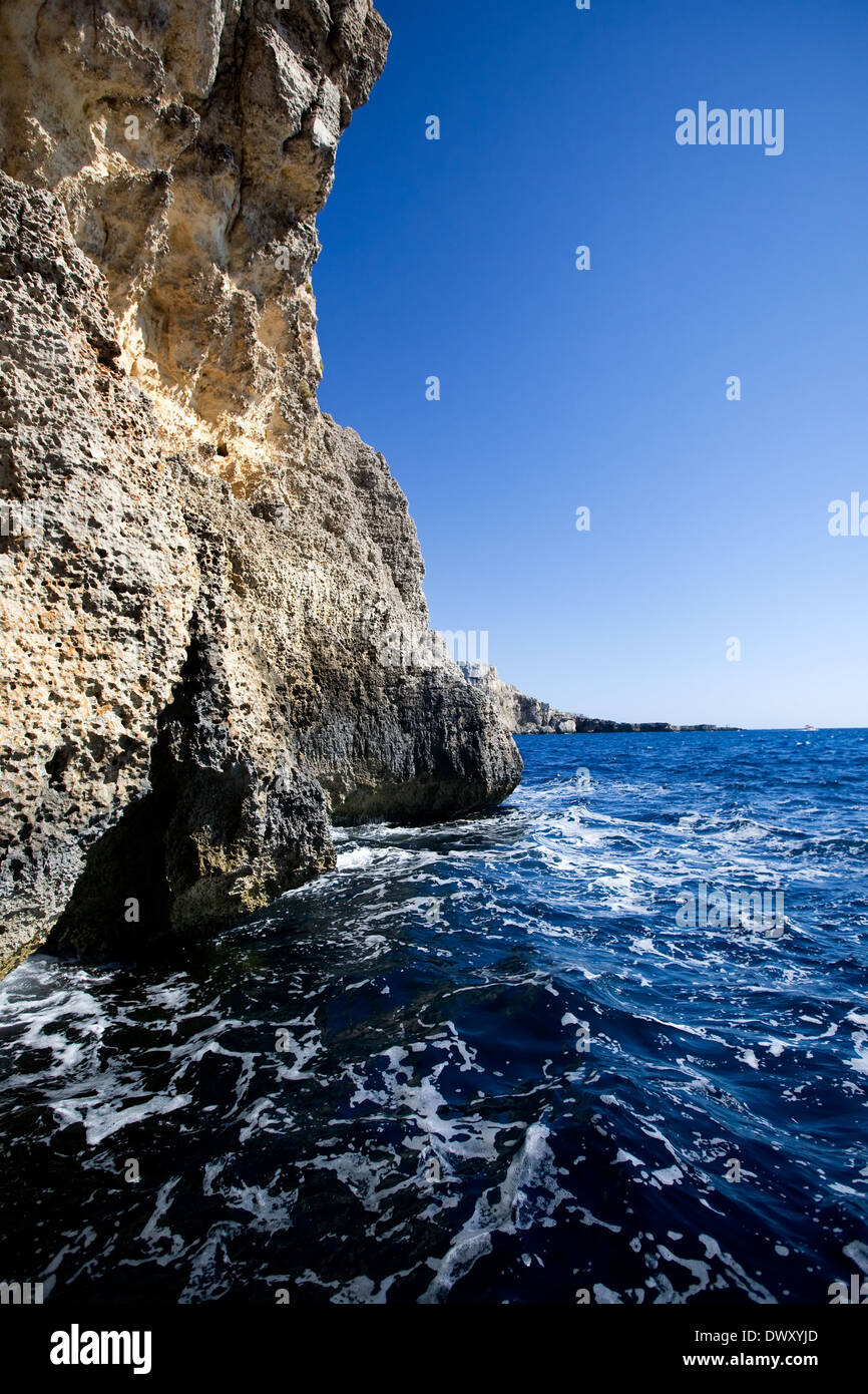 Ocean Cliff Cave Stock Photo - Alamy