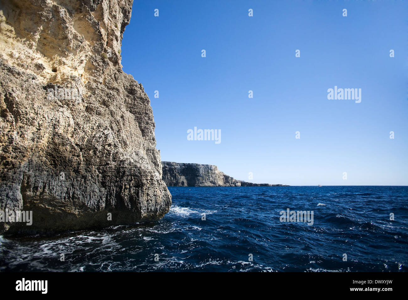 Ocean Cliff Cave Stock Photo - Alamy