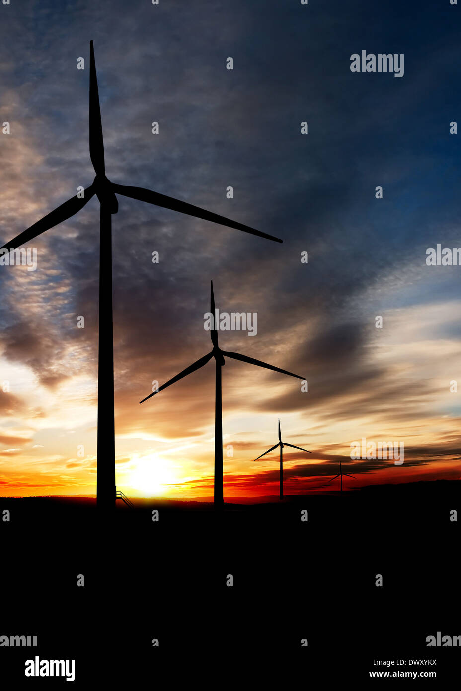 Simple wind turbine power hi-res stock photography and images - Alamy