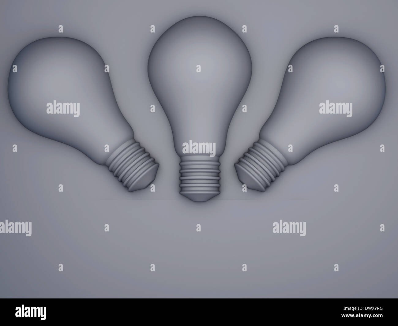 Light bulb. idea concept. 3D llustration Stock Photo - Alamy