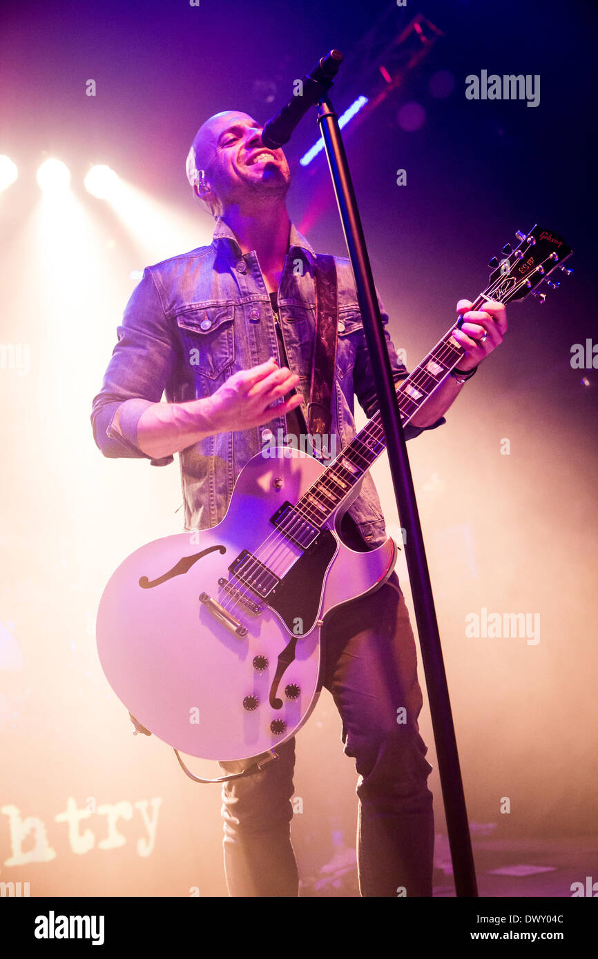 Milan Italy. 13th March 2014. The American rock band DAUGHTRY performs ...
