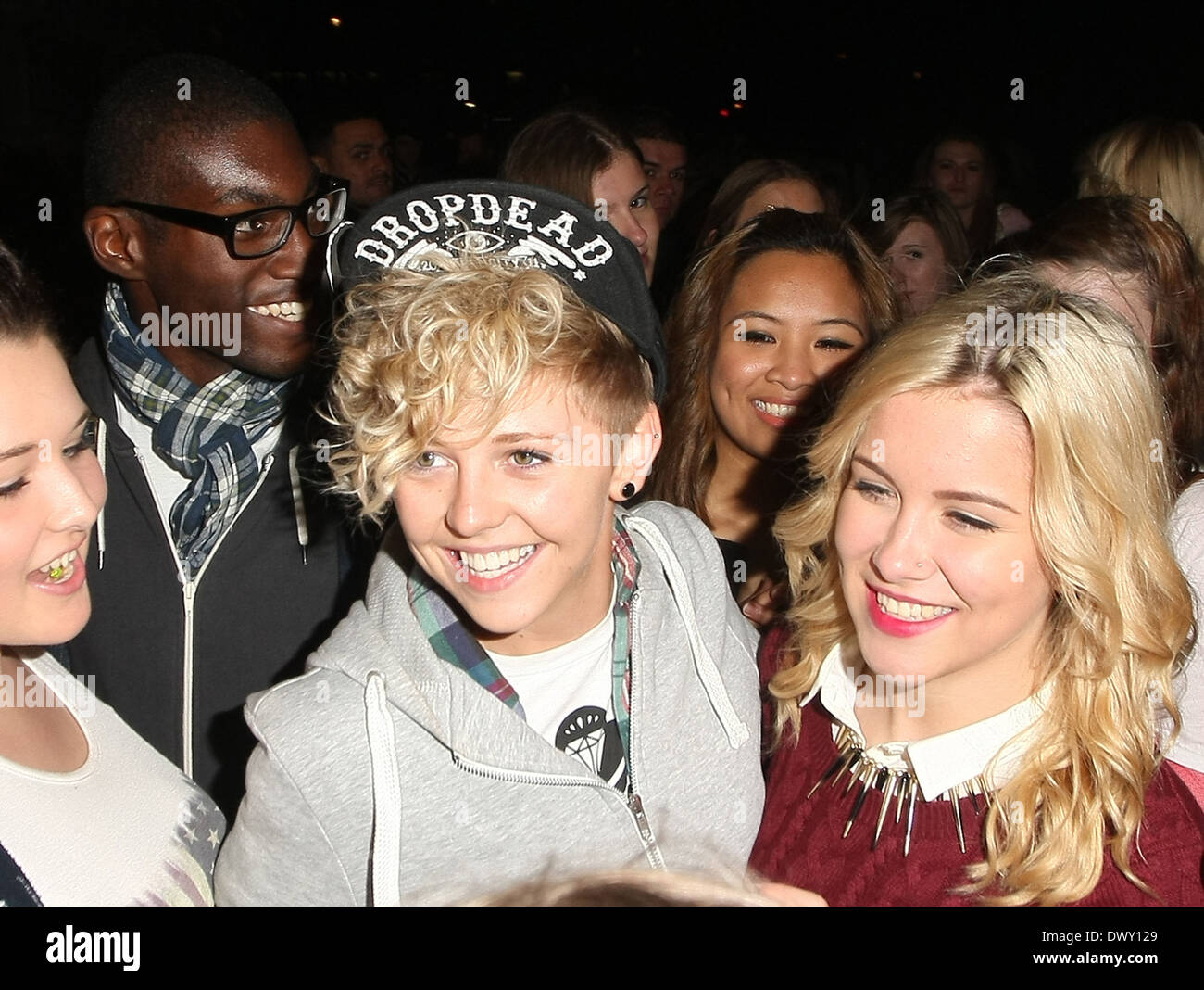 Charlotte Rundle of MK1 'The X Factor' contestants are mobbed by fans ...
