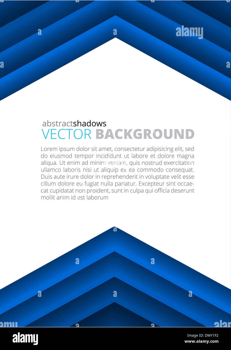 Blue arrow brochure design hi-res stock photography and images - Alamy