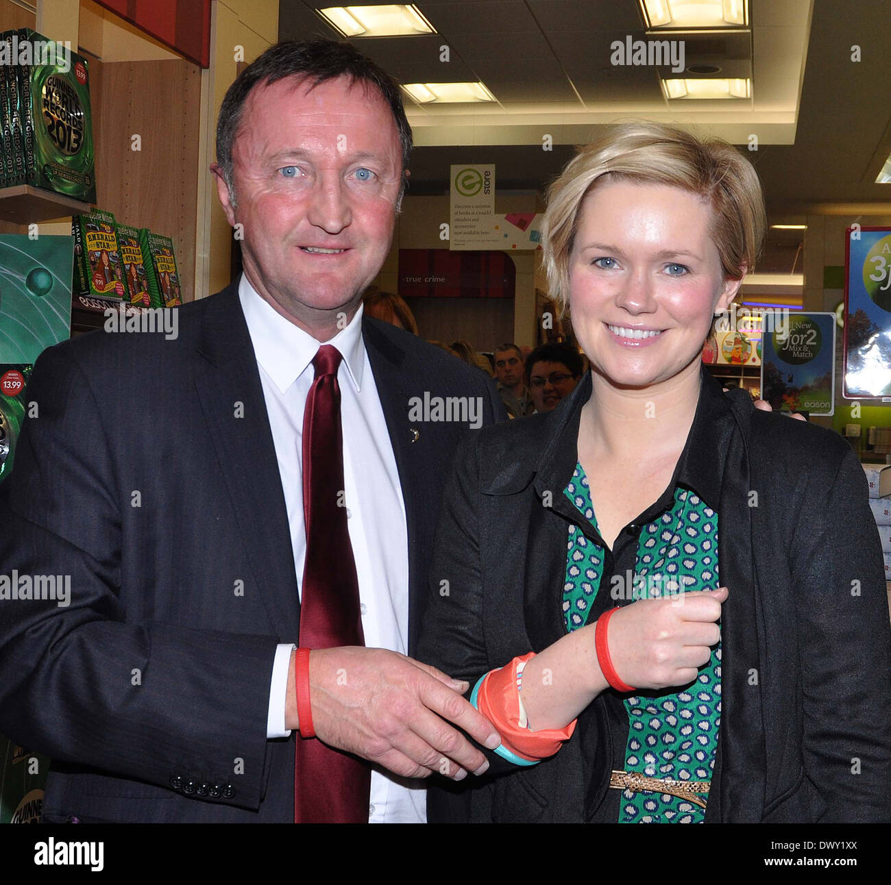 Don Nugent and Cecelia Ahern Cecelia Ahern signs copies of her new book ...