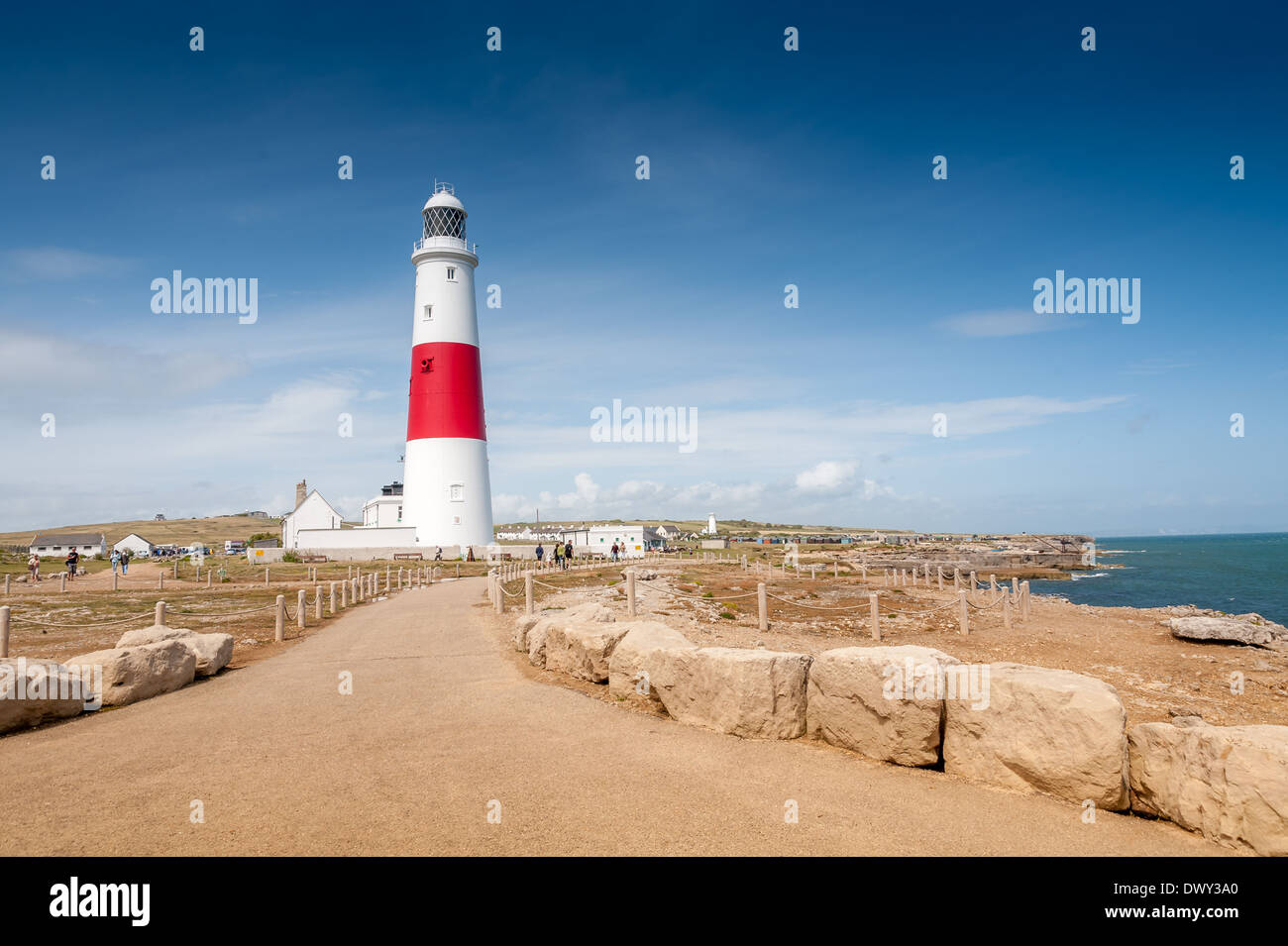portland bill lighthouse on a summers day Stock Photo - Alamy