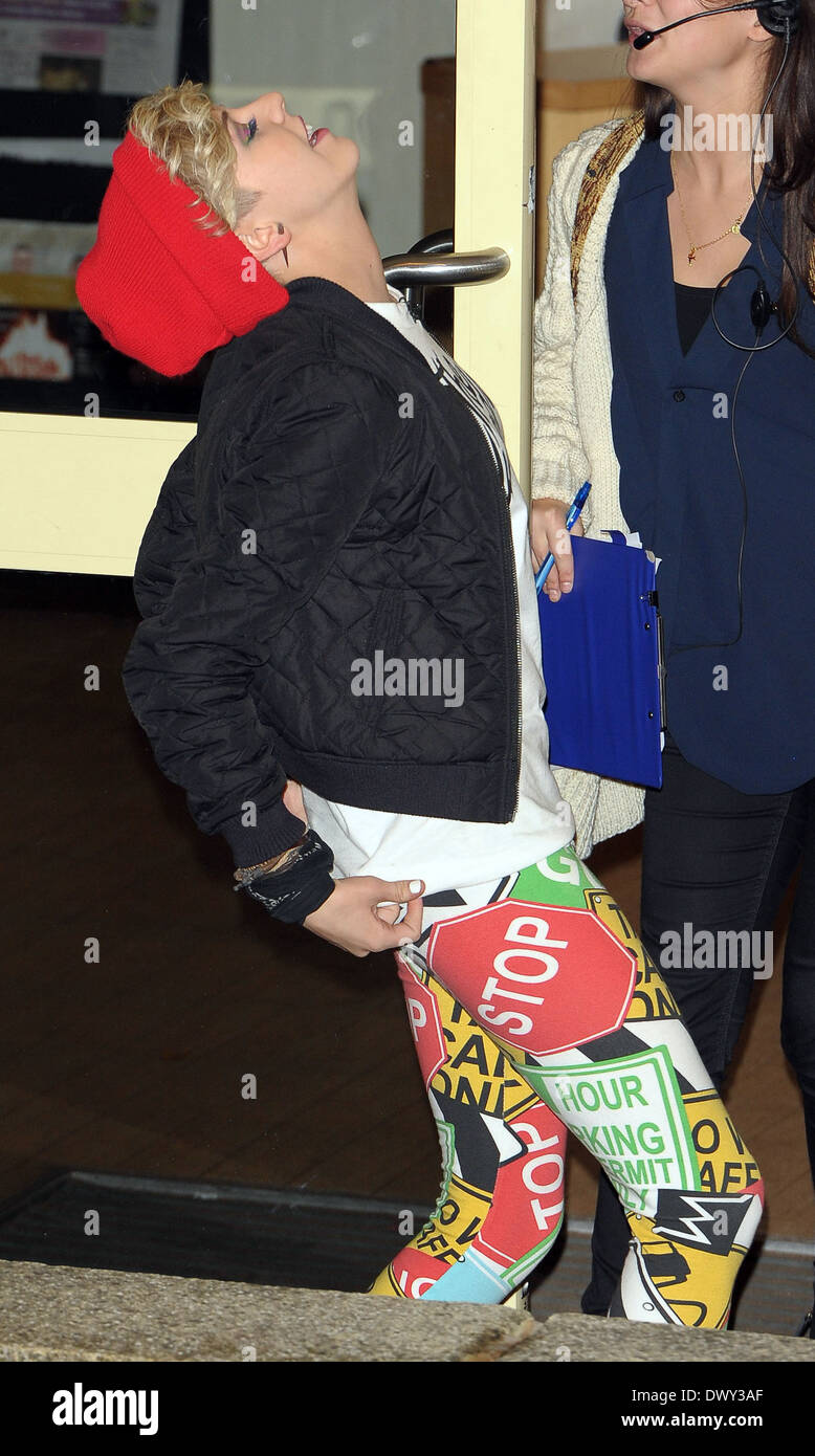 Charlotte Rundle of MK1 outside the X Factor studios London, England ...