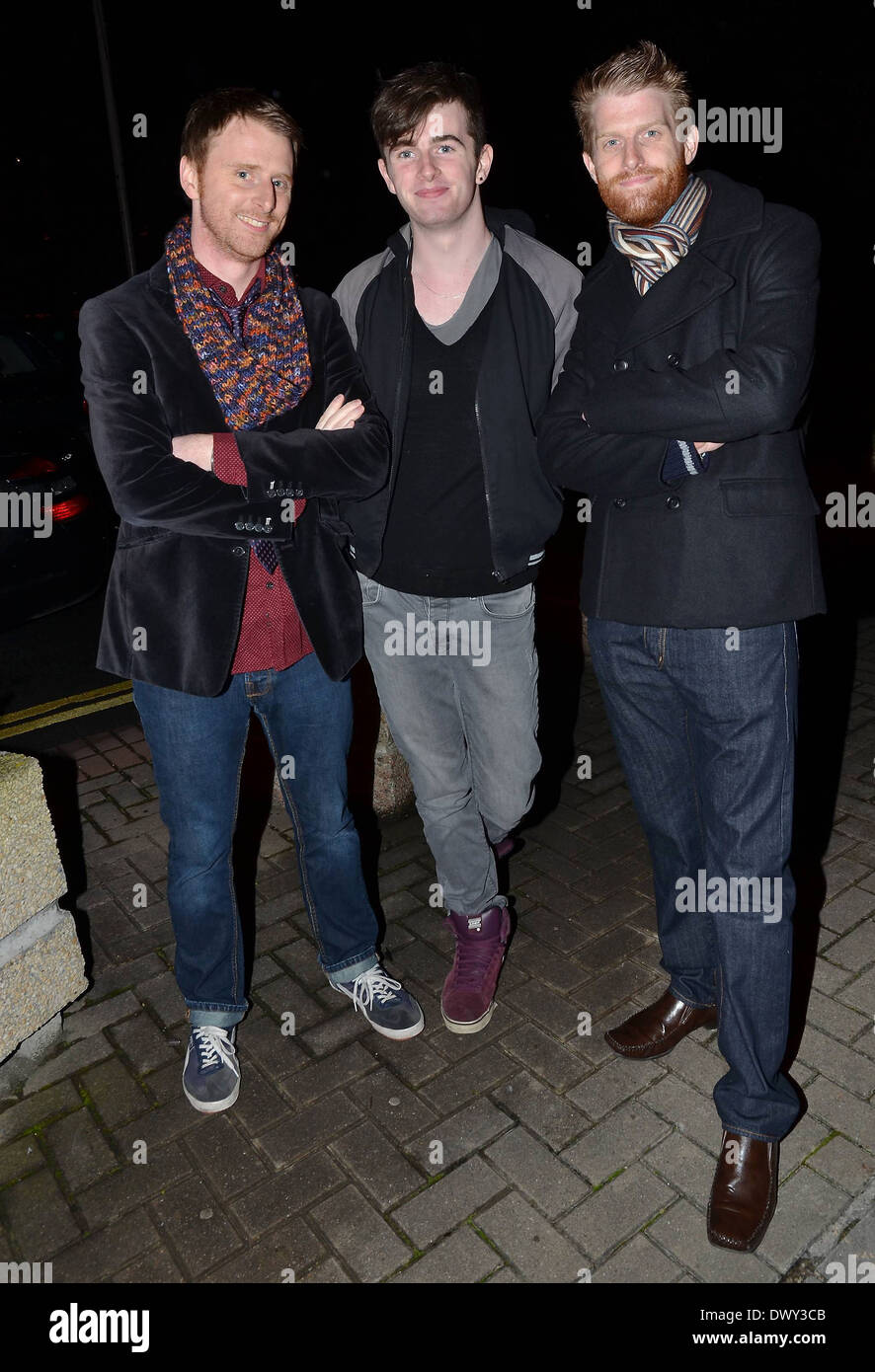 Don Morgan, Ben Morgan, Rob Morgan outside the RTE Studios for 'The ...