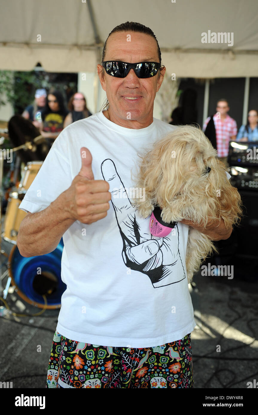 Nicko McBrain performs at a welcome home party at his restaurant 'Rock ...
