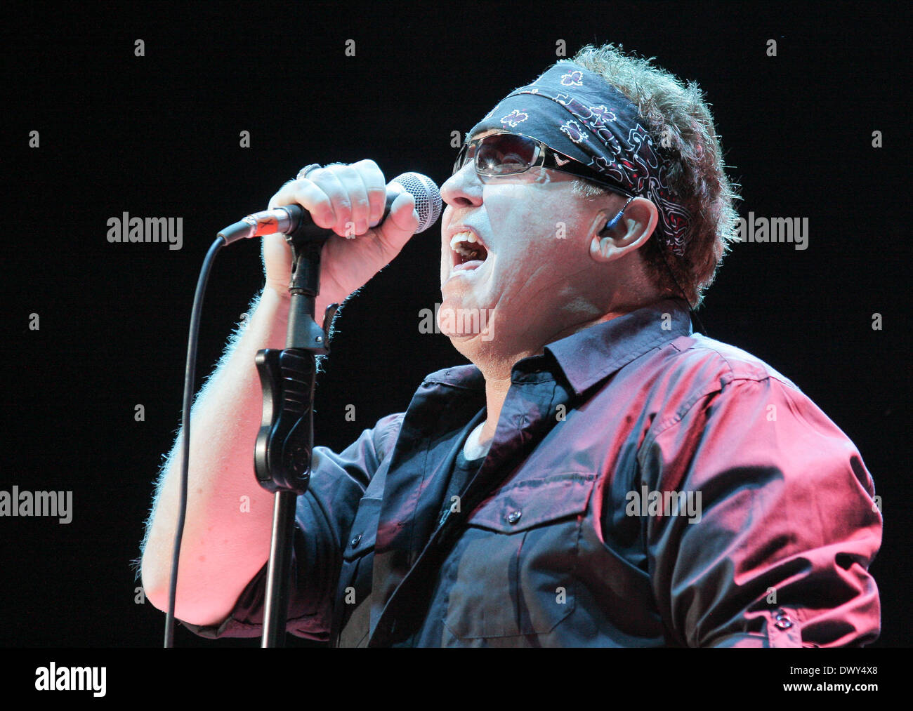 Mike Reno Loverboy performing live at the Cruzan Amphitheatre West Palm ...