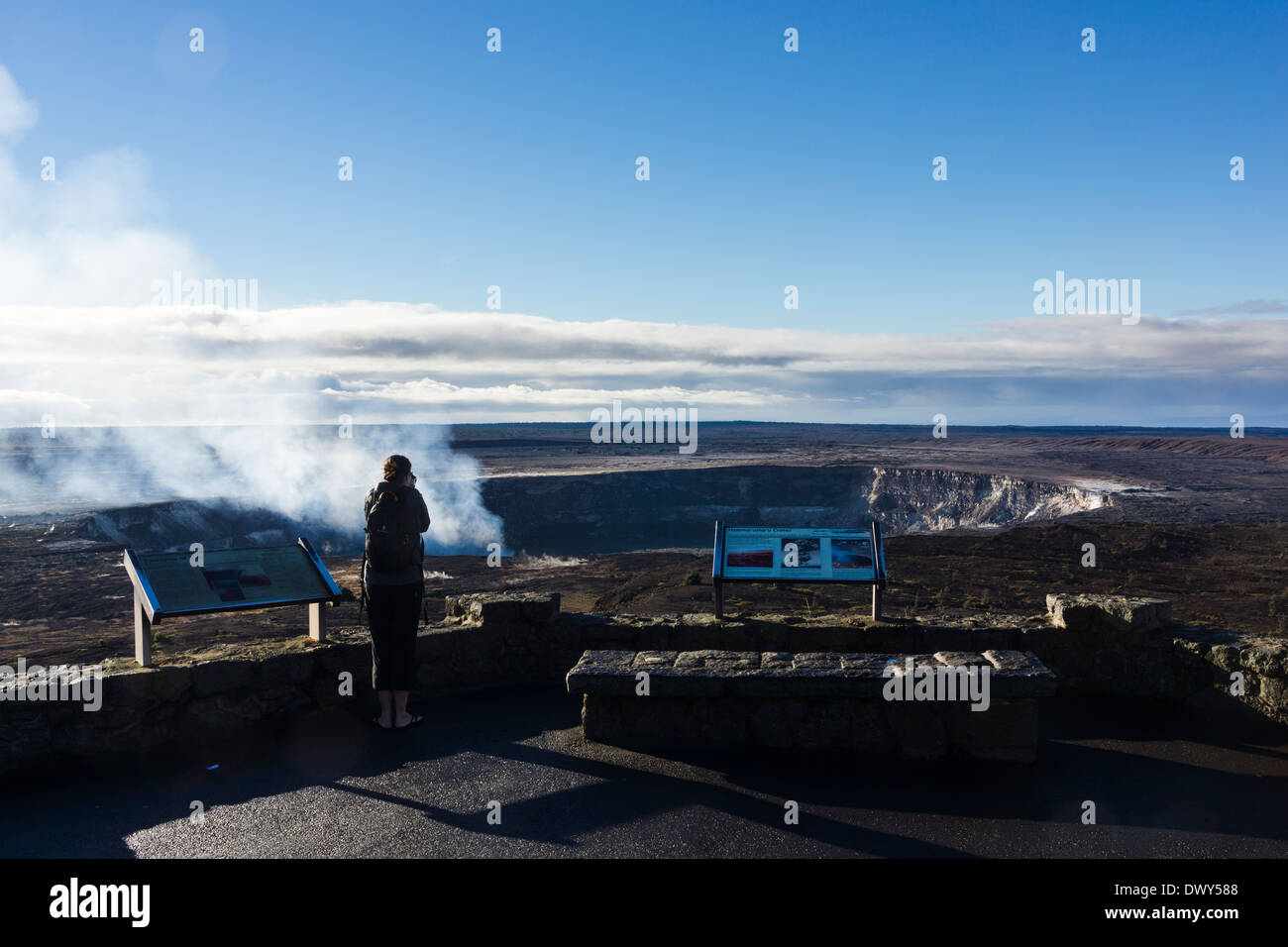 Halema`uma`u Crater, Hawaii Volcanoes National Park, Big Island, Hawaii ...