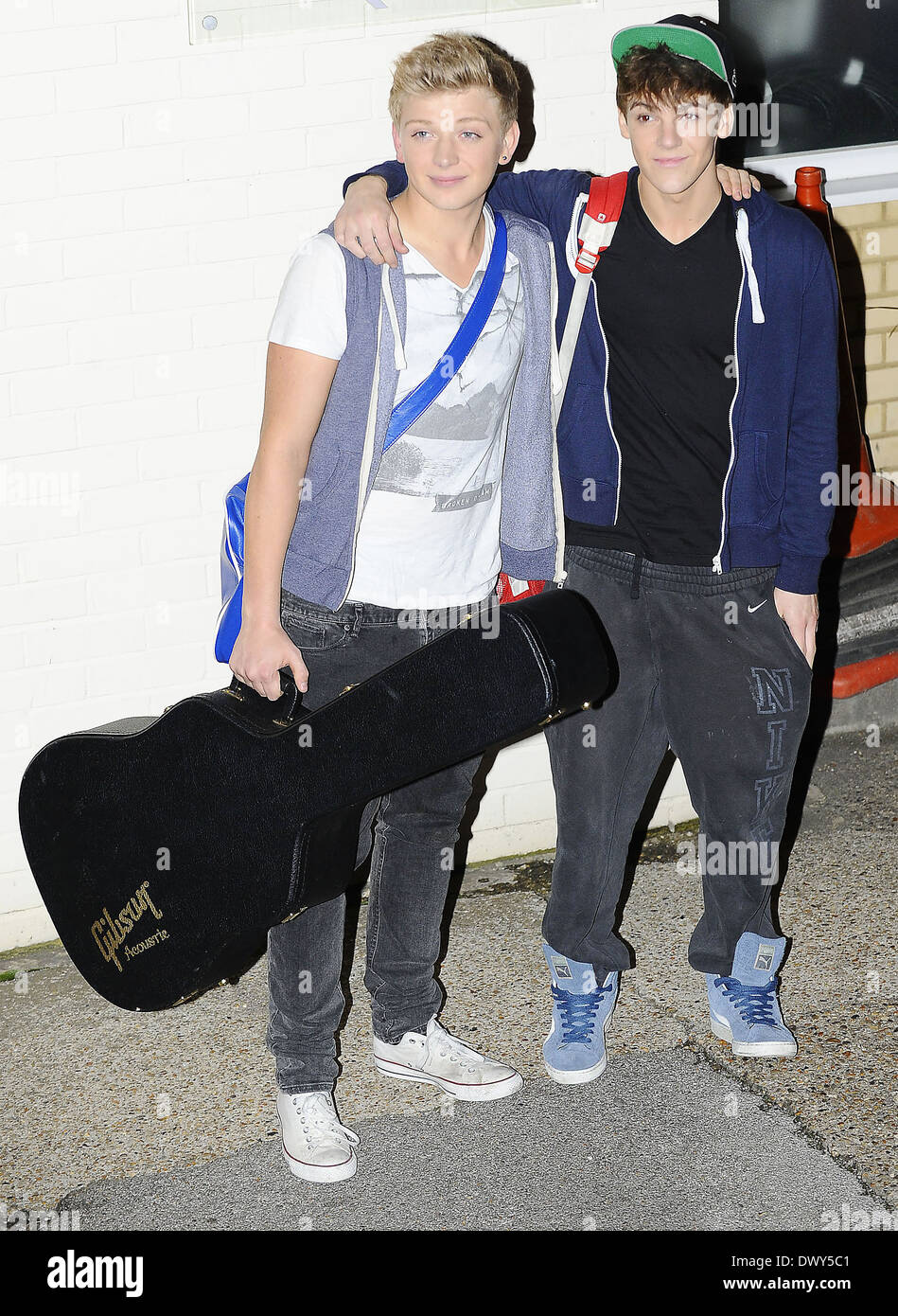 Greg West and Michael Parsons of District3, at the X Factor held at ...