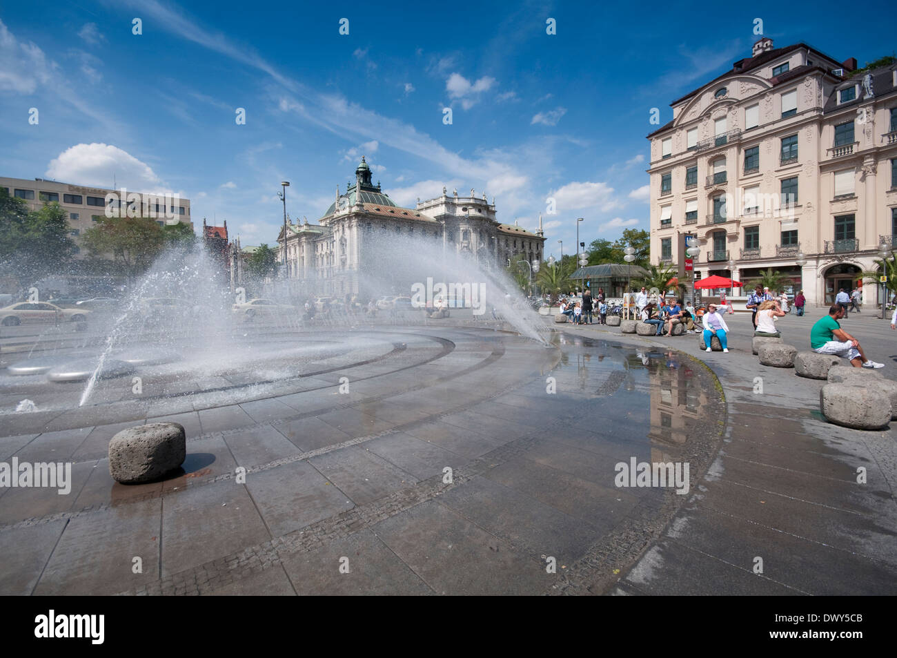 Germany, Bavaria, Munich, Karlsplatz Square, Fountain Stock Photo - Alamy