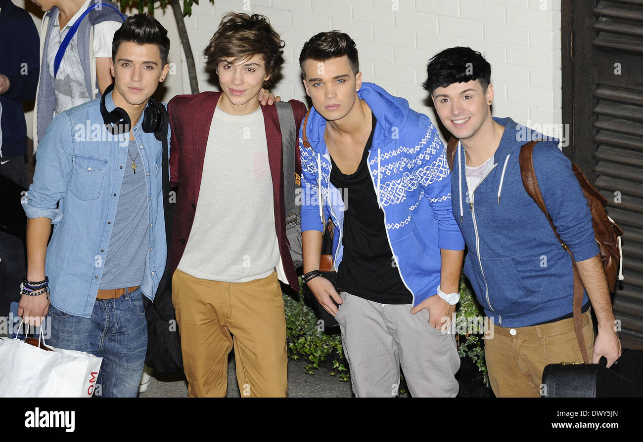 Jamie Hamblett aka JJ, George Shelley, Josh Cuthbert and Jaymi Hensley ...
