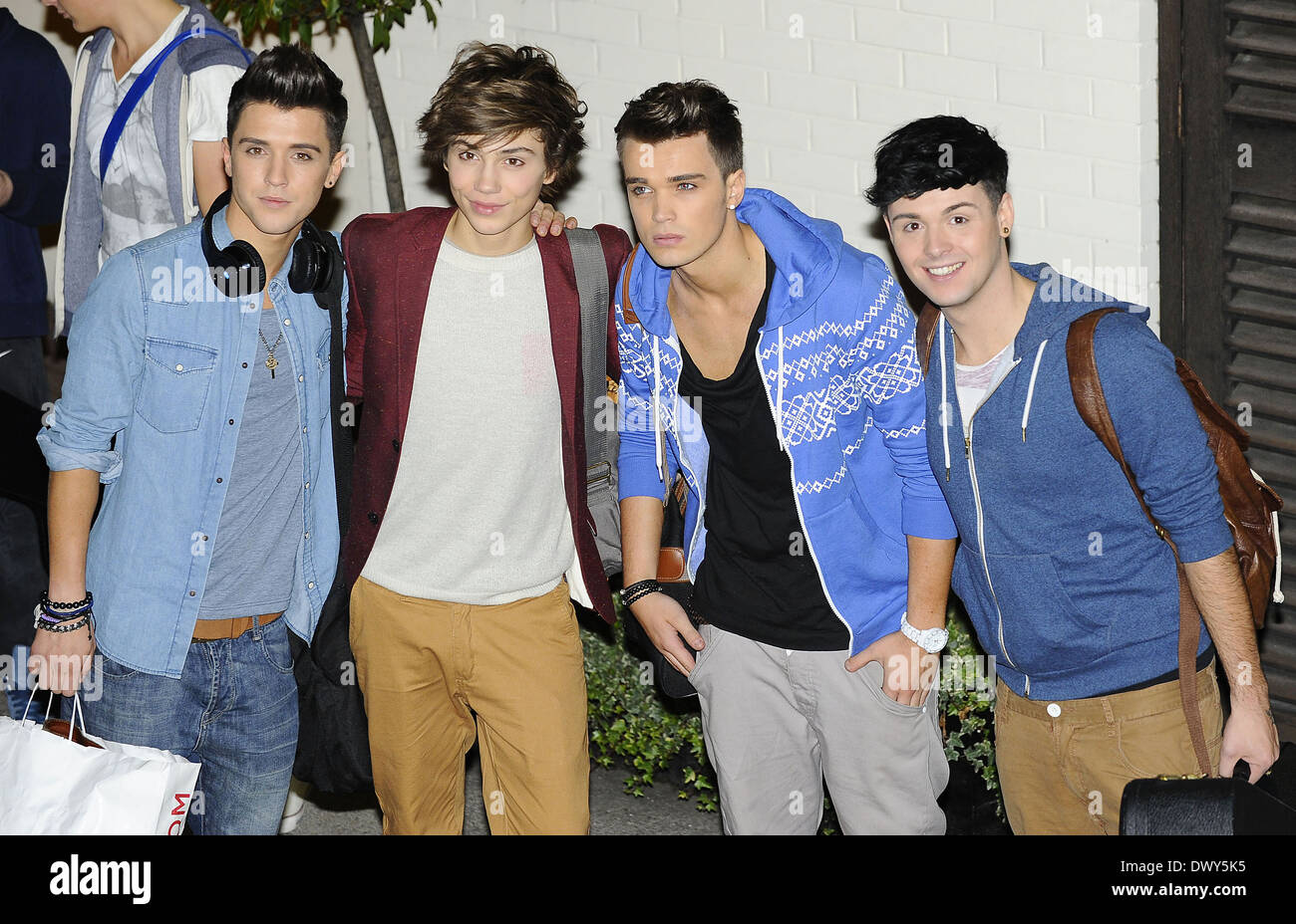 Jamie Hamblett aka JJ, George Shelley, Josh Cuthbert and Jaymi Hensley ...