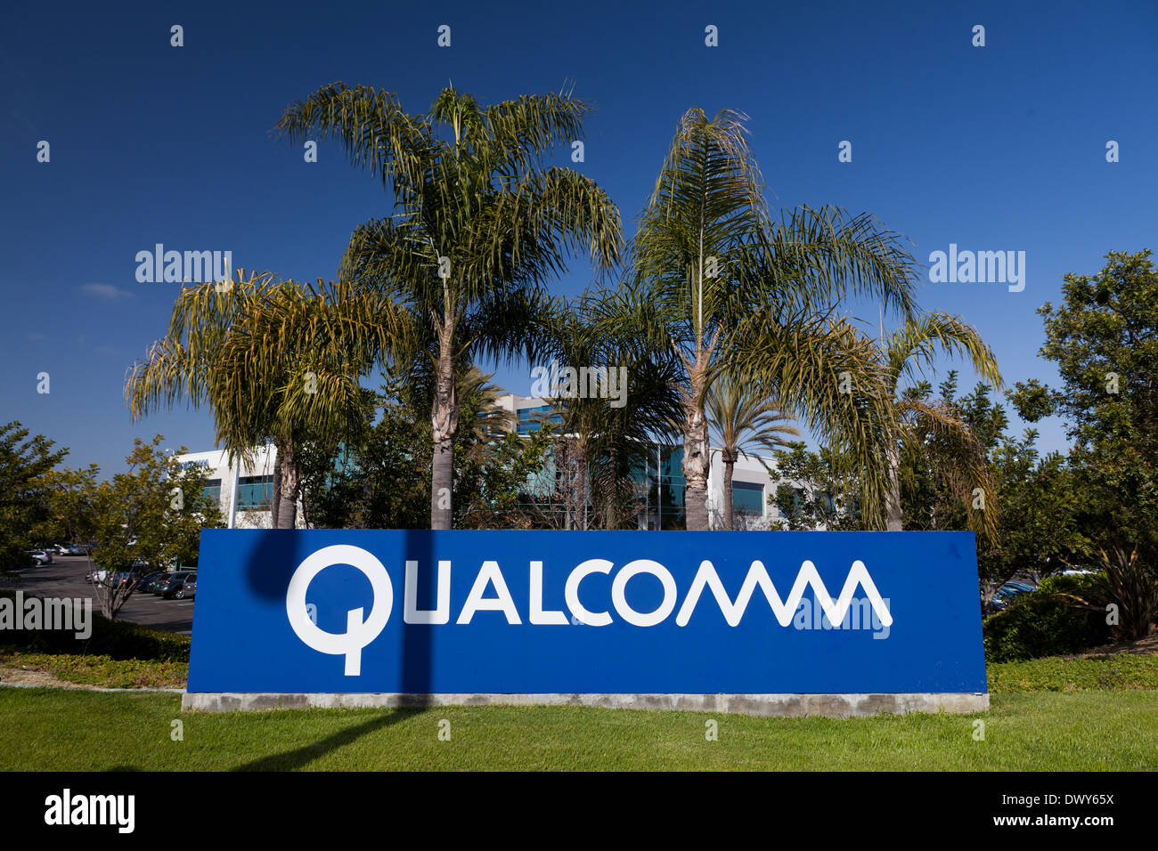 Headquarter of Qualcomm, a global semiconductor company that produces ...