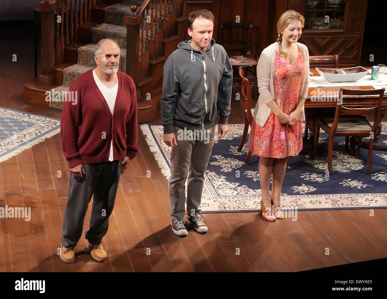 Michael Cristofer, David Wilson Barnes and Jennifer Mudge Opening night ...