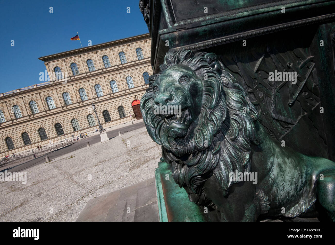 Germany, Bavaria, Munich, Max Joseph Platz Square, Residenz Royal ...