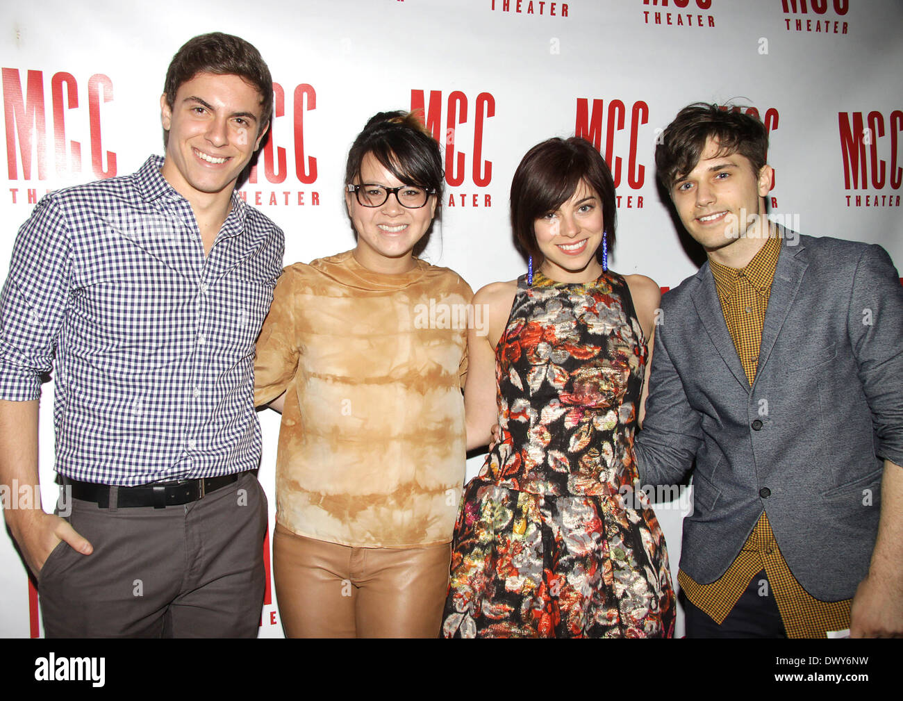 Derek Klena, Jen Sese, Krysta Rodriguez and Andy Mientus Opening night ...