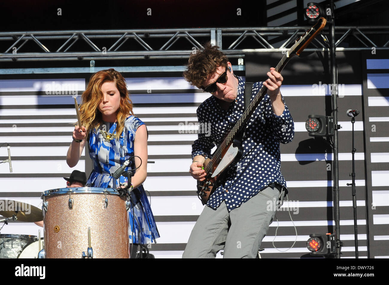 Austin, Texas, USA. 13th Mar, 2014. The band Echosmith with lead singer Sydney Sierota (L ...