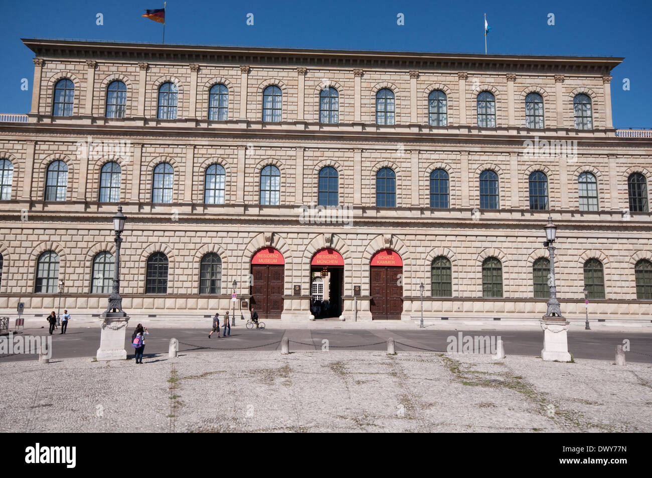 Germany, Bavaria, Munich, Max Joseph Platz Square, Residenz Royal ...