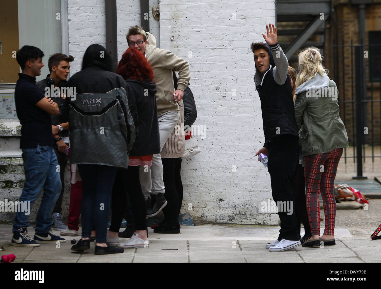 Jaymi Hensley, Josh Cuthbert and Jamie Hamblett of Union J 'The X ...