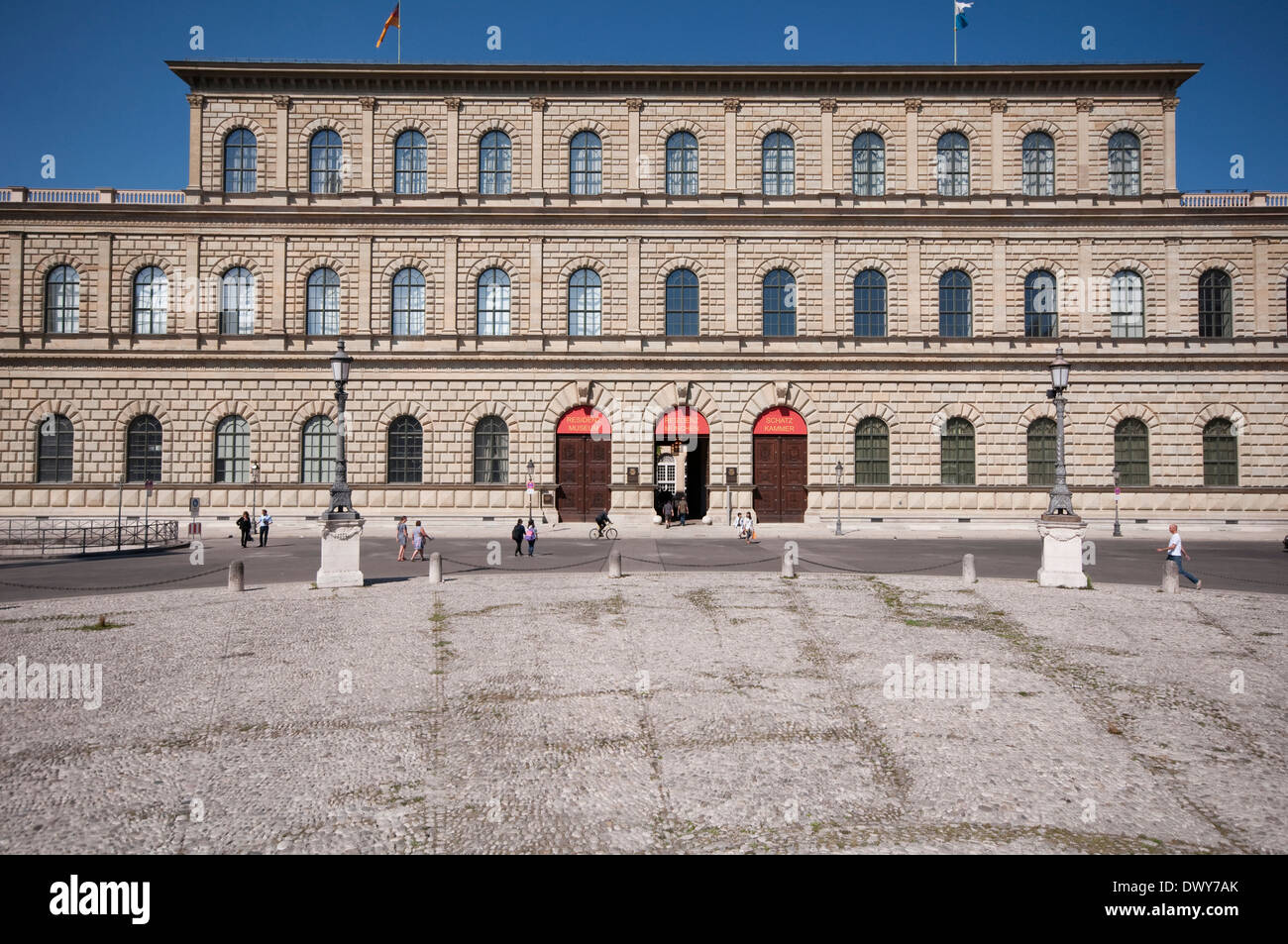 Germany, Bavaria, Munich, Max Joseph Platz Square, Residenz Royal ...