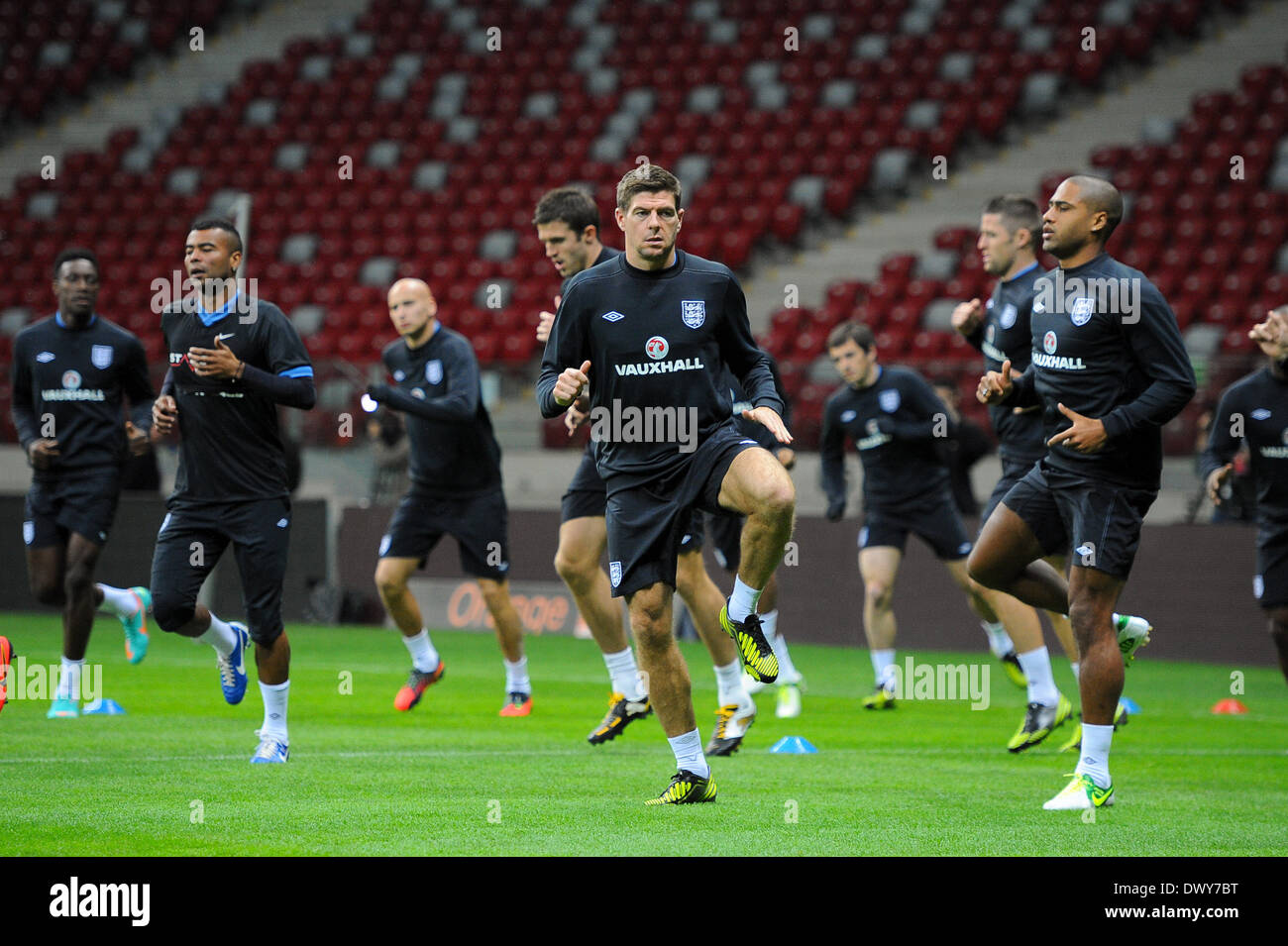 Ashley Cole, Steven Gerrard, Glen Johnson England national football ...