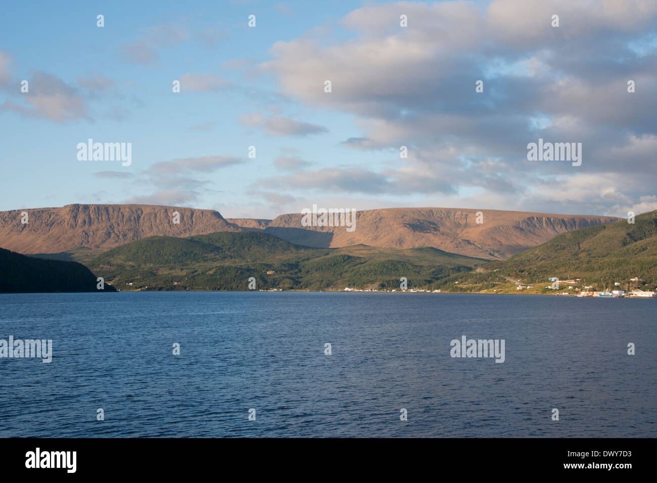 Canada, Newfoundland, Bonne Bay, Norris Point. View of Woody Point and ...