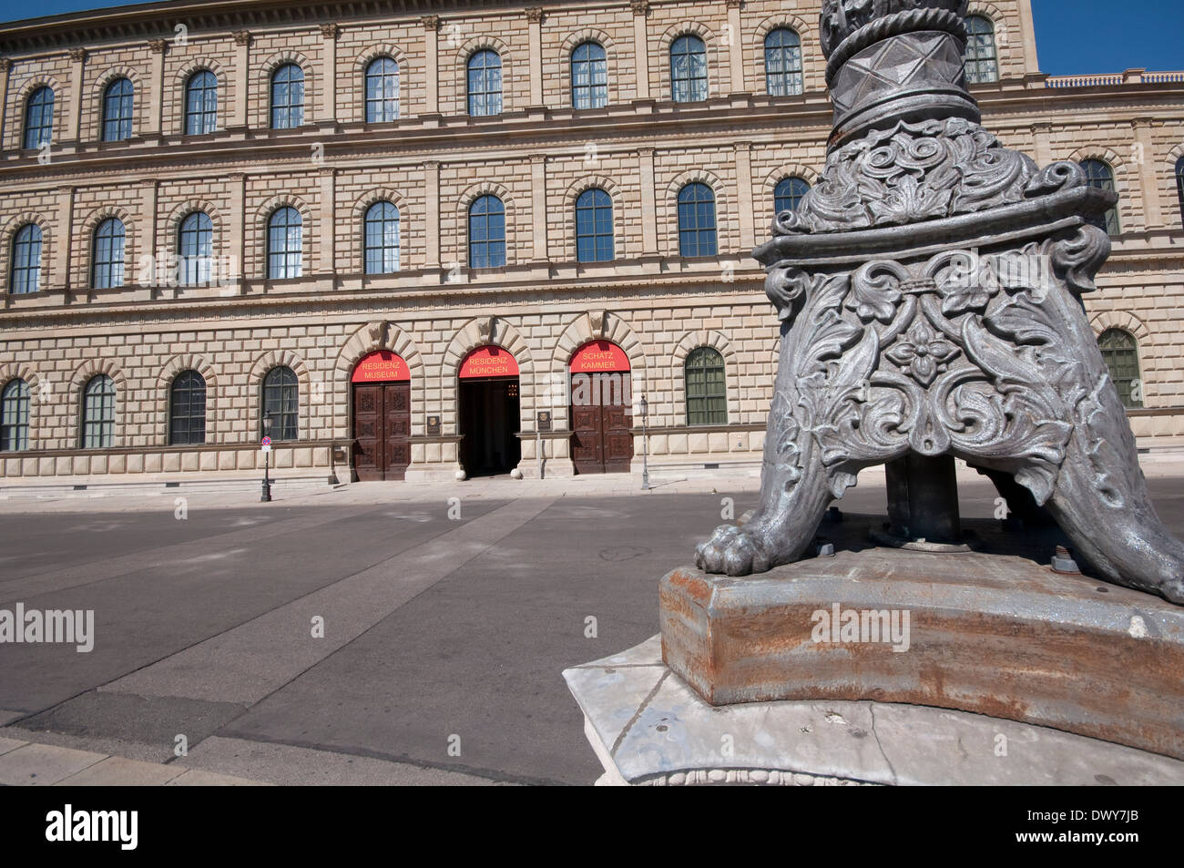 Germany, Bavaria, Munich, Max Joseph Platz Square, Residenz Royal ...