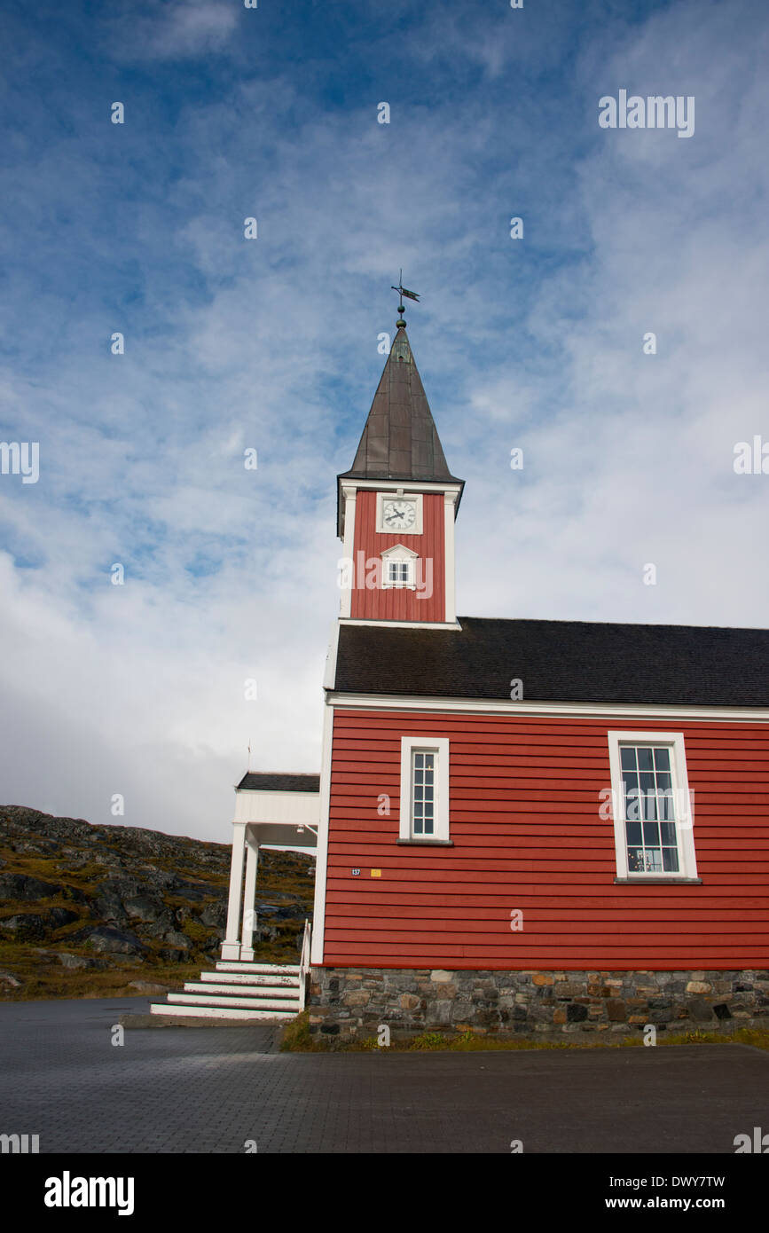 Greenland, Nuuk (Danish - Godthab). Historic district, Our Saviors ...