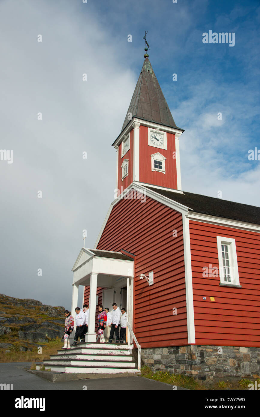 Greenland, Nuuk (Danish - Godthab). Historic district, Our Saviors ...