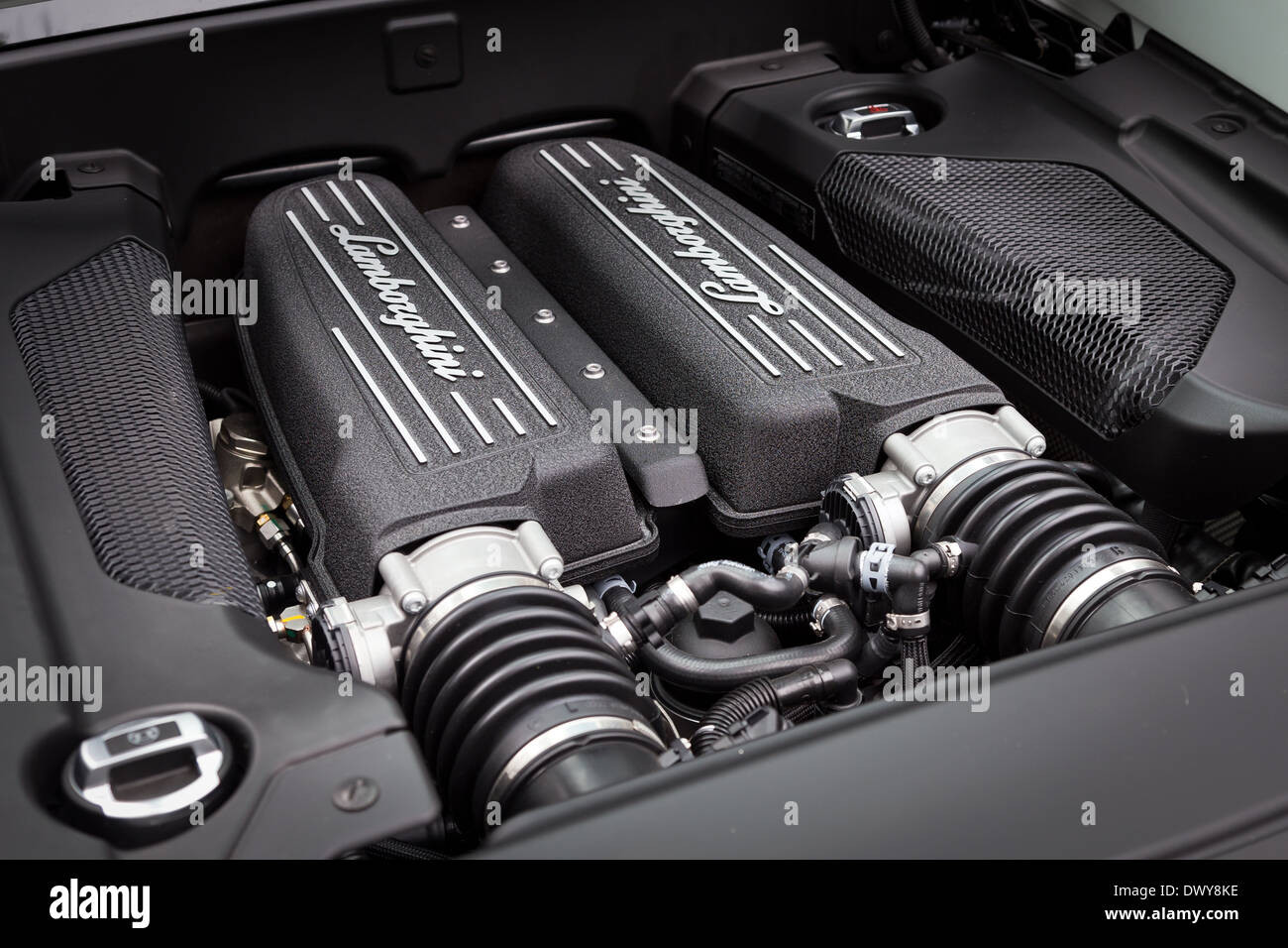Lamborghini engine hi-res stock photography and images - Alamy