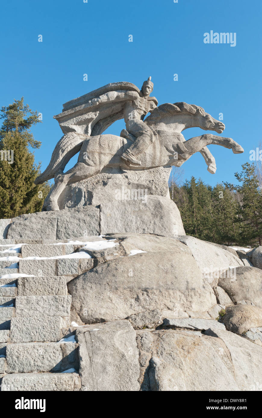 horse rider statue Stock Photo - Alamy