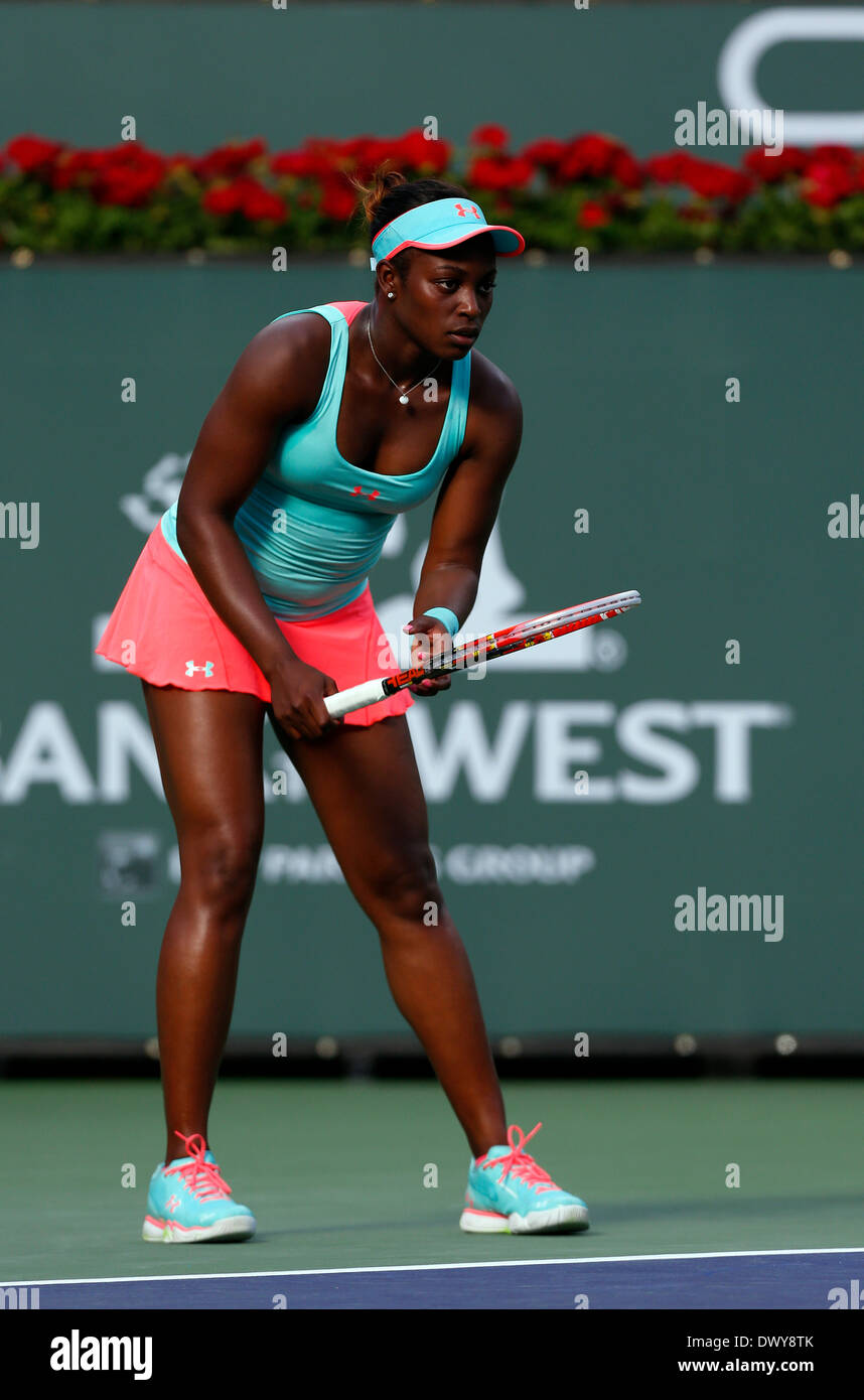 Indian Wells, Ca, USA . 13th Mar, 2014. Sloane Stephens in action ...