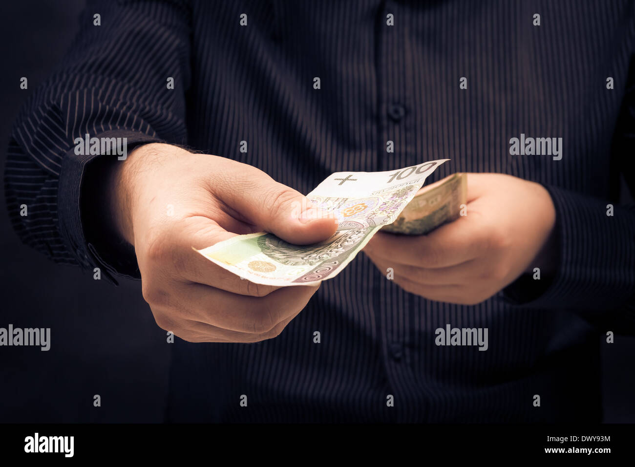 Hand gesture counting money hi-res stock photography and images - Alamy