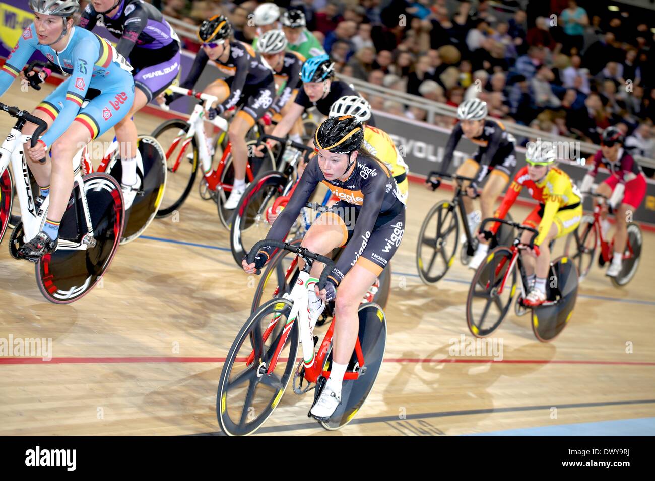 Lee Valley VeloPark, London, UK. 14th March 2014. Revolution Series ...