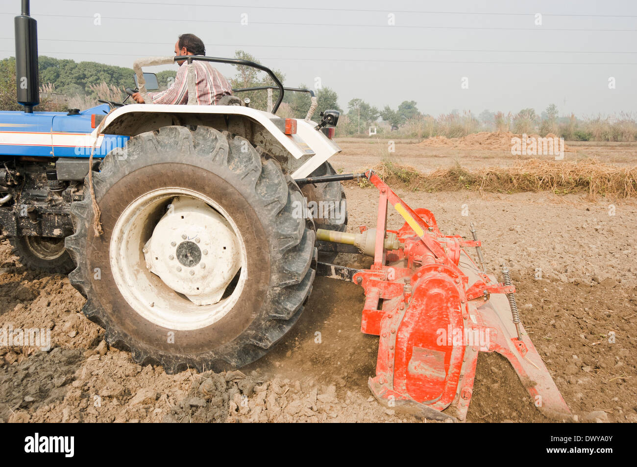 Indian farmers tractors hi-res stock photography and images - Alamy