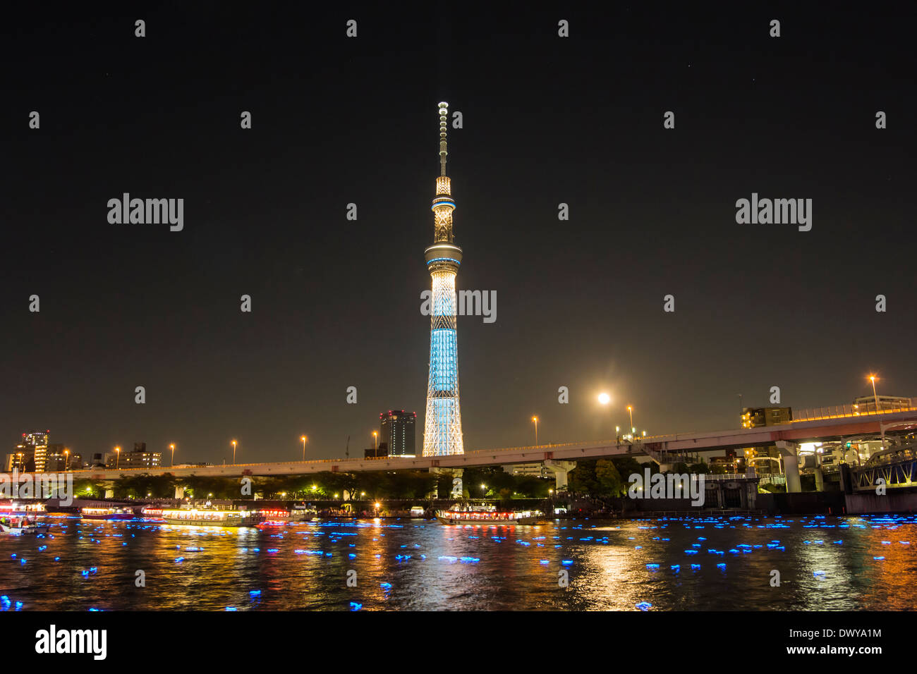 Tokyo Sky Tree at night, Tokyo, Japan Stock Photo - Alamy