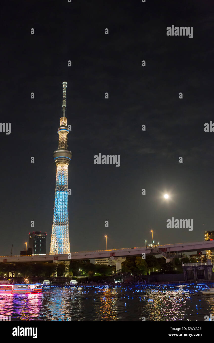 Tokyo Sky Tree at night, Tokyo, Japan Stock Photo - Alamy