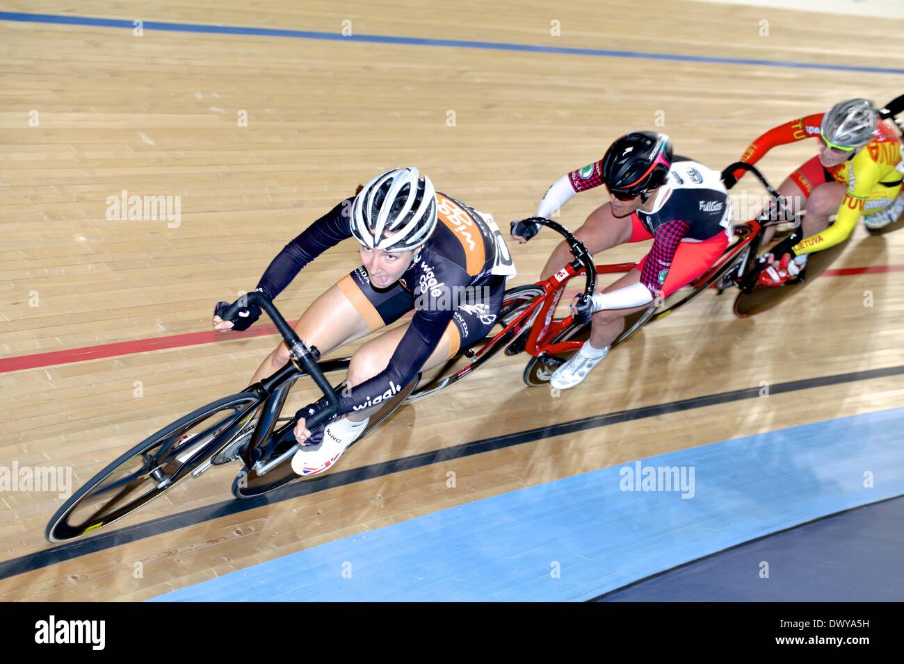 Lee Valley VeloPark, London, UK. 14th March 2014. Revolution Series ...