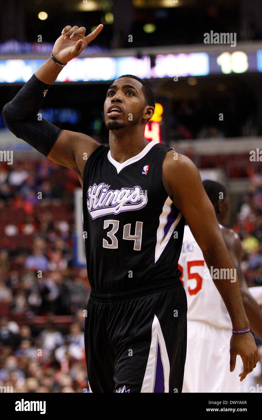 March 12, 2014: Sacramento Kings forward Jason Thompson (34) in action ...
