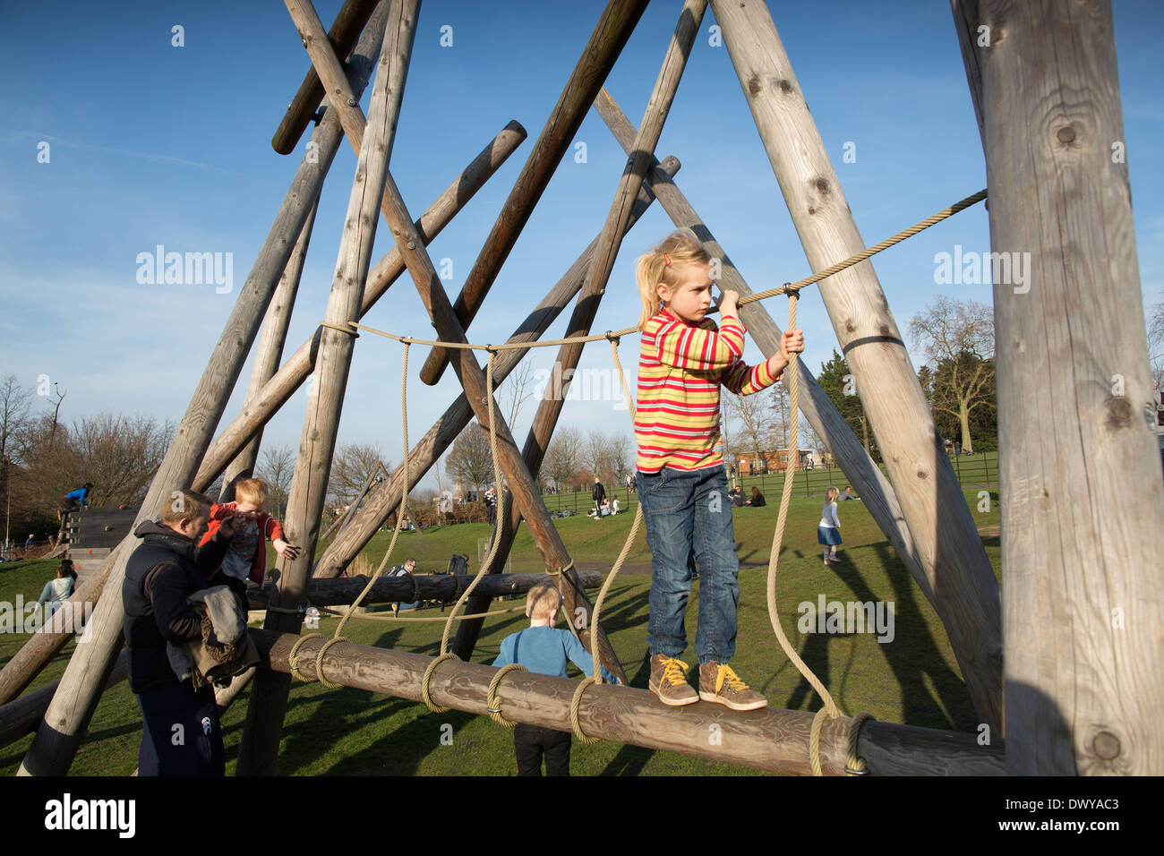 Childrens playground brockwell park hi-res stock photography and images ...