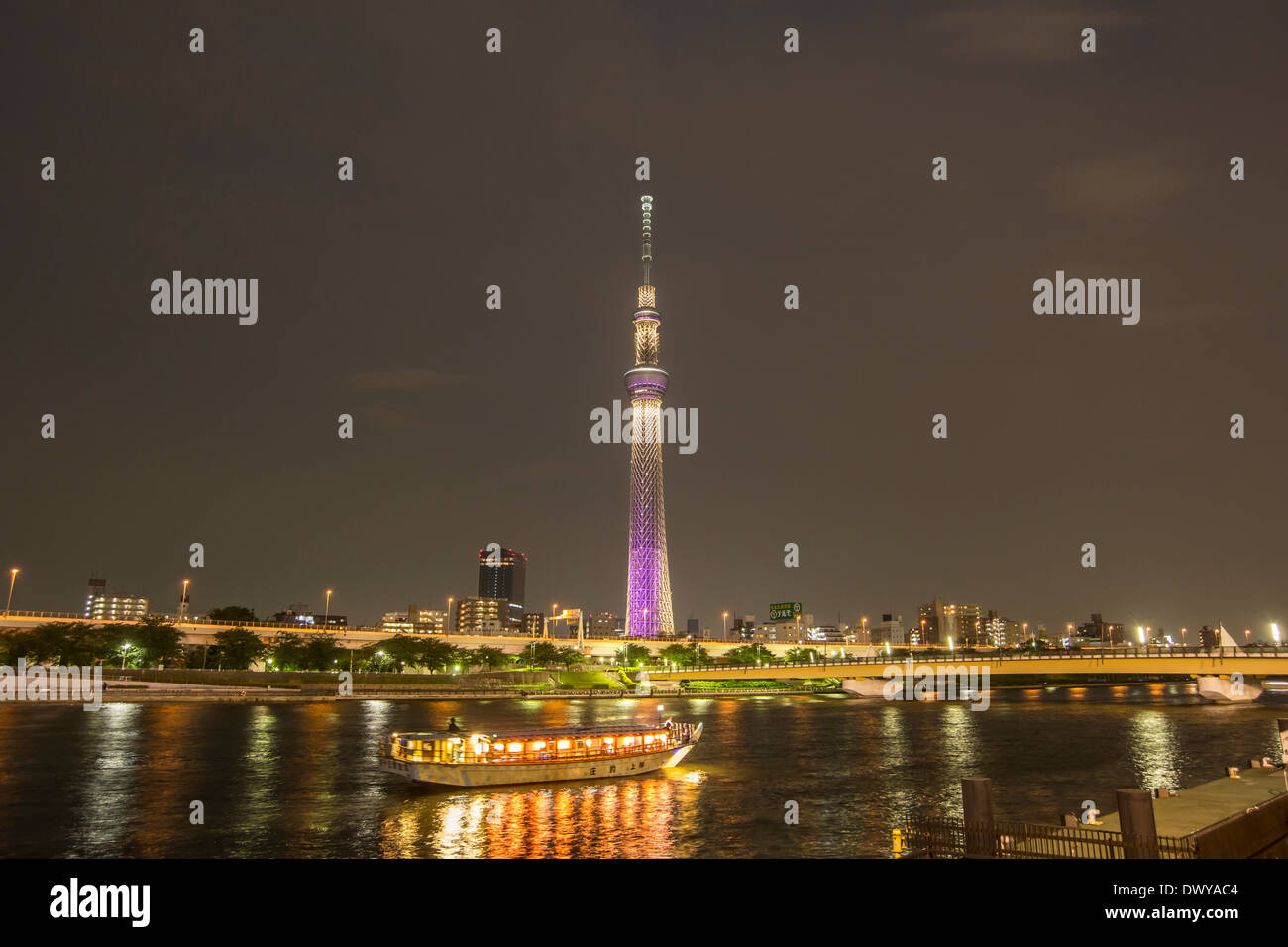 Tokyo Sky Tree at night, Tokyo, Japan Stock Photo - Alamy