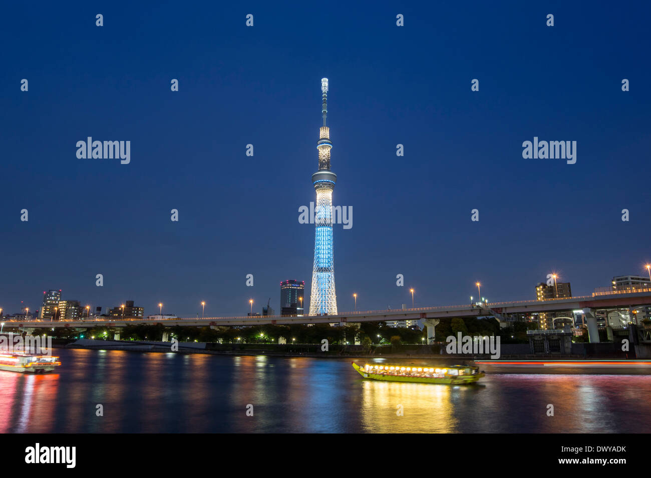 Tokyo Sky Tree at night, Tokyo, Japan Stock Photo - Alamy