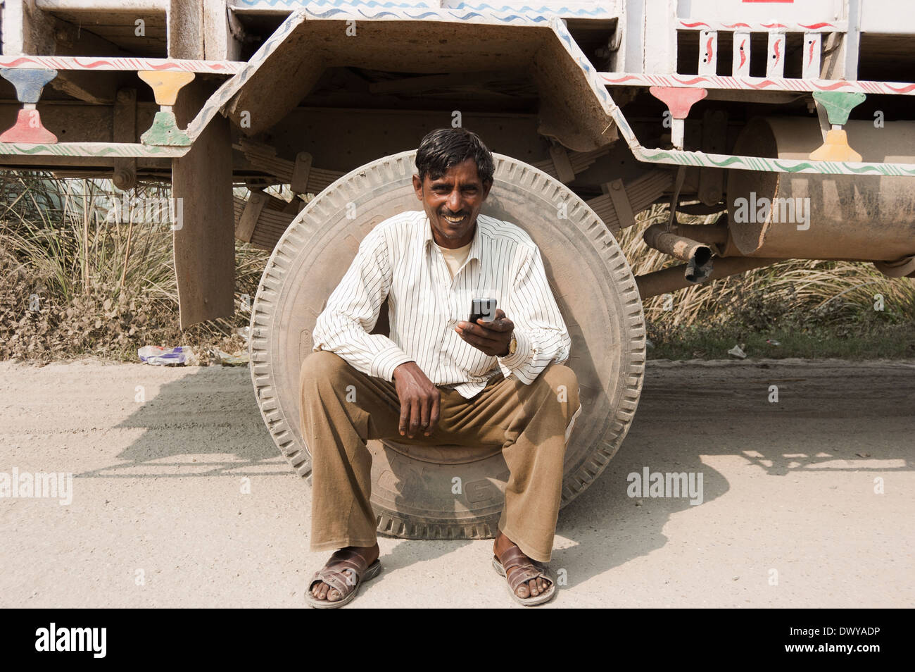 Happy Indian Truck Driver High Resolution Stock Photography and Images ...