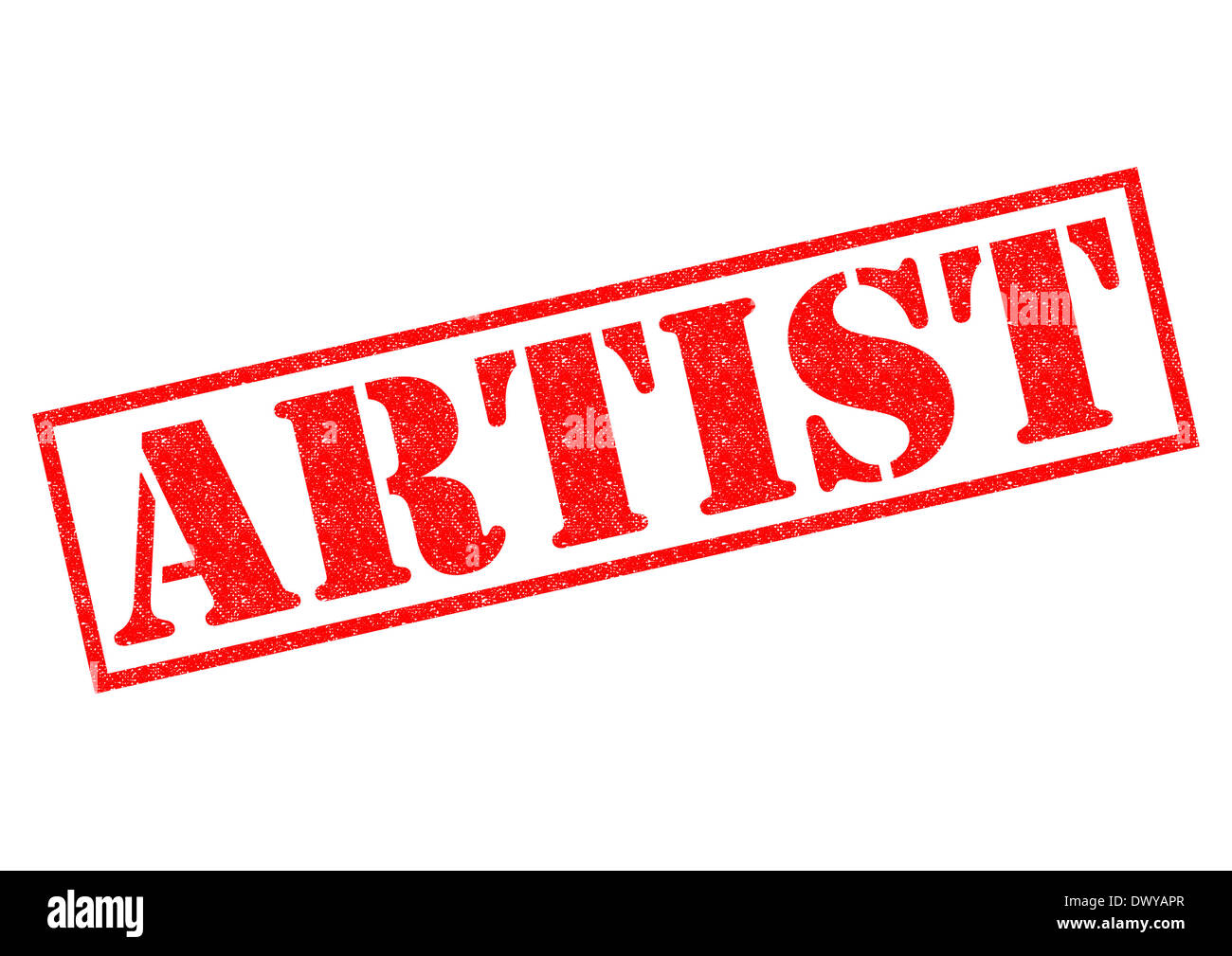ARTIST red Rubber Stamp over a white background Stock Photo - Alamy