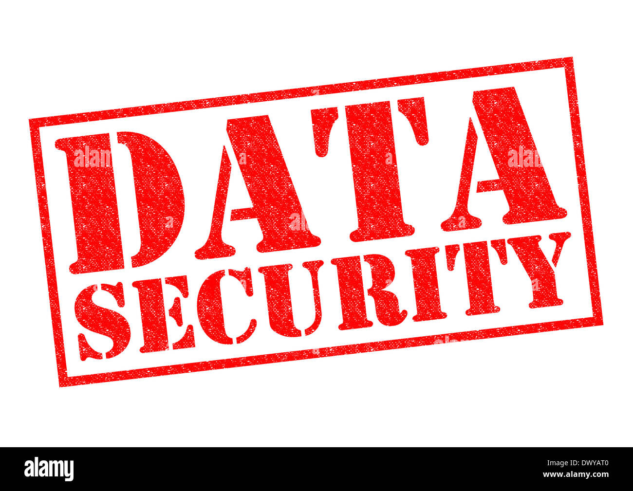 DATA SECURITY red Rubber Stamp over a white background Stock Photo - Alamy