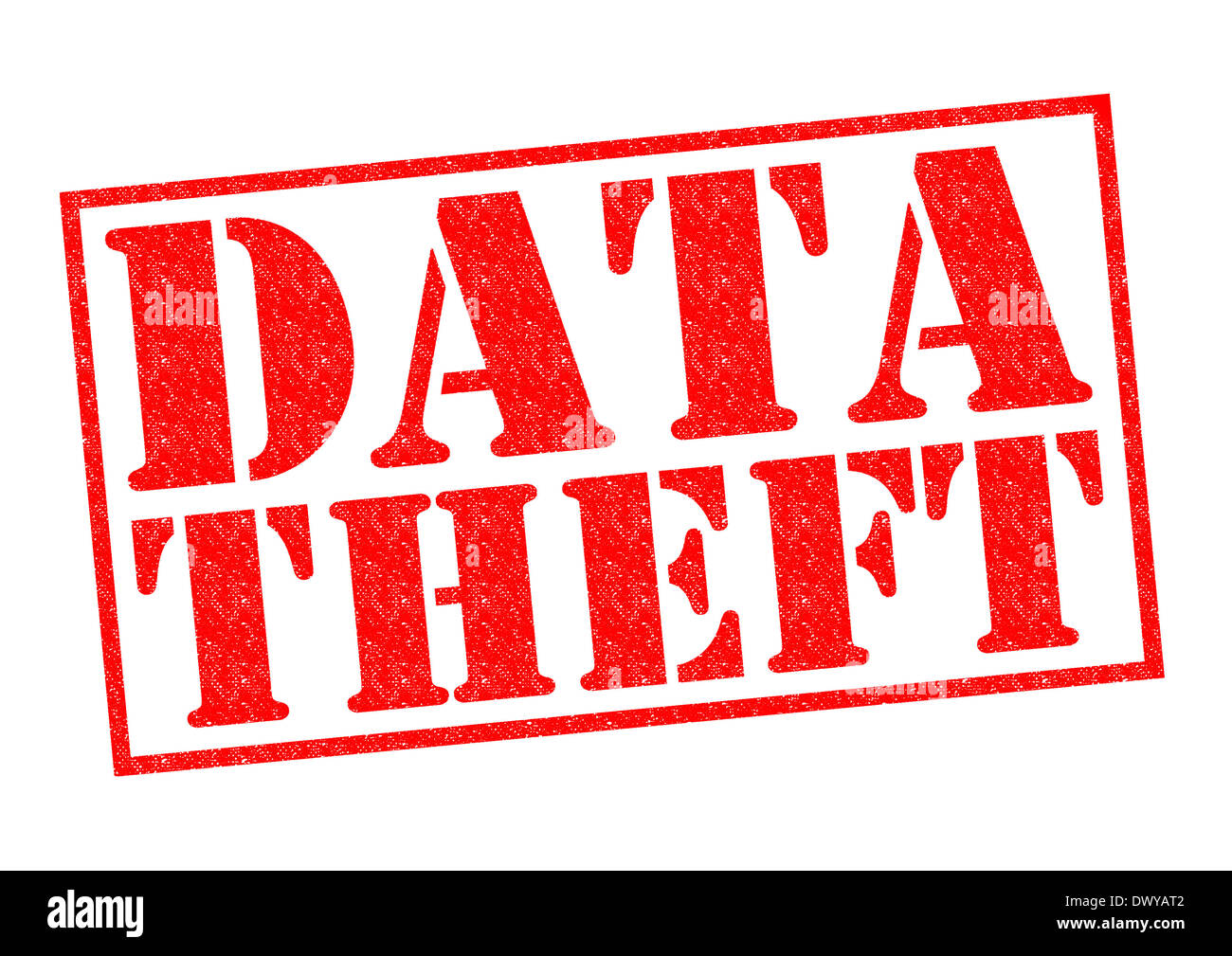 DATA THEFT red Rubber Stamp over a white background Stock Photo - Alamy