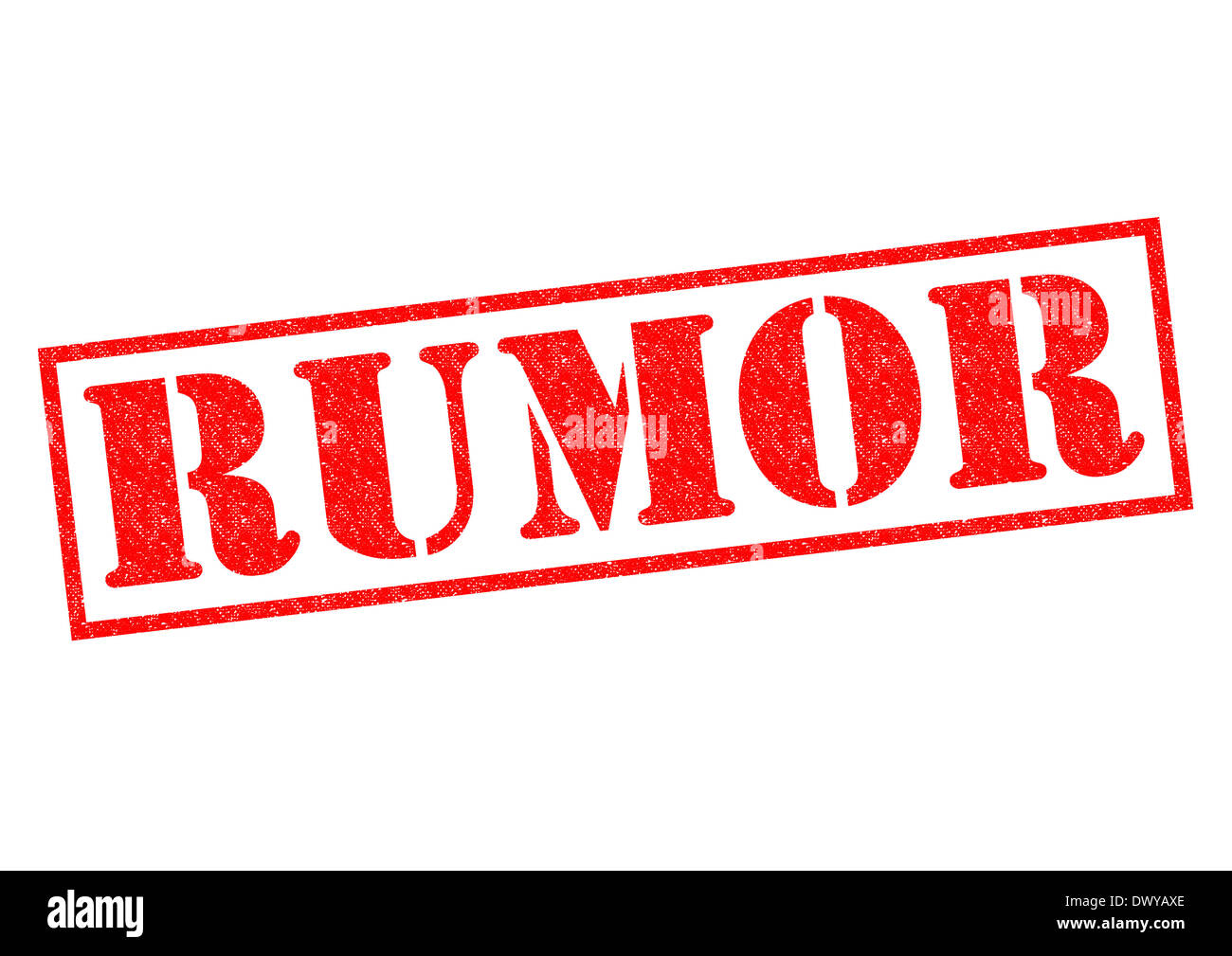 RUMOR red Rubber Stamp over a white background Stock Photo - Alamy