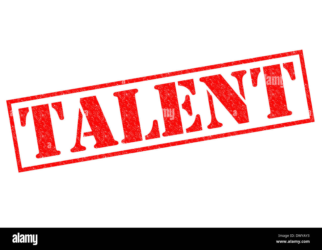 TALENT red Rubber Stamp over a white background Stock Photo - Alamy